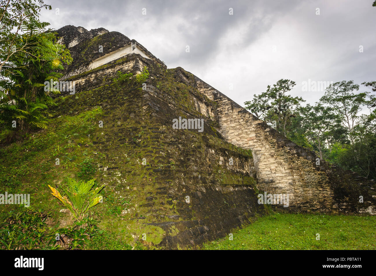 Pyramid in Lost World (Mundo Perdido, Guatemala Stock Photo - Alamy