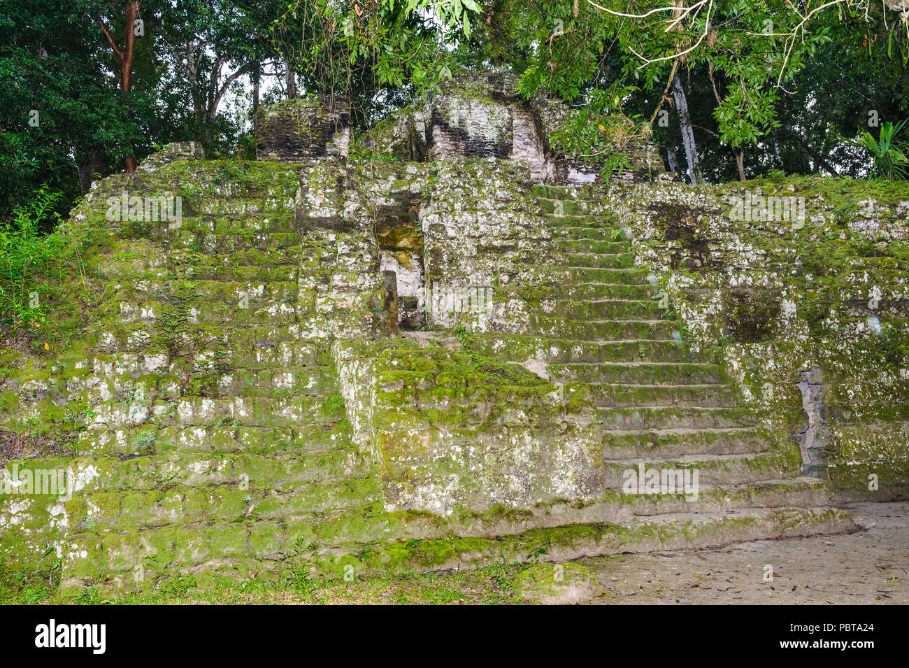 Pyramid in Mundo Perdido (Lost World), the largest ceremonial complex ...