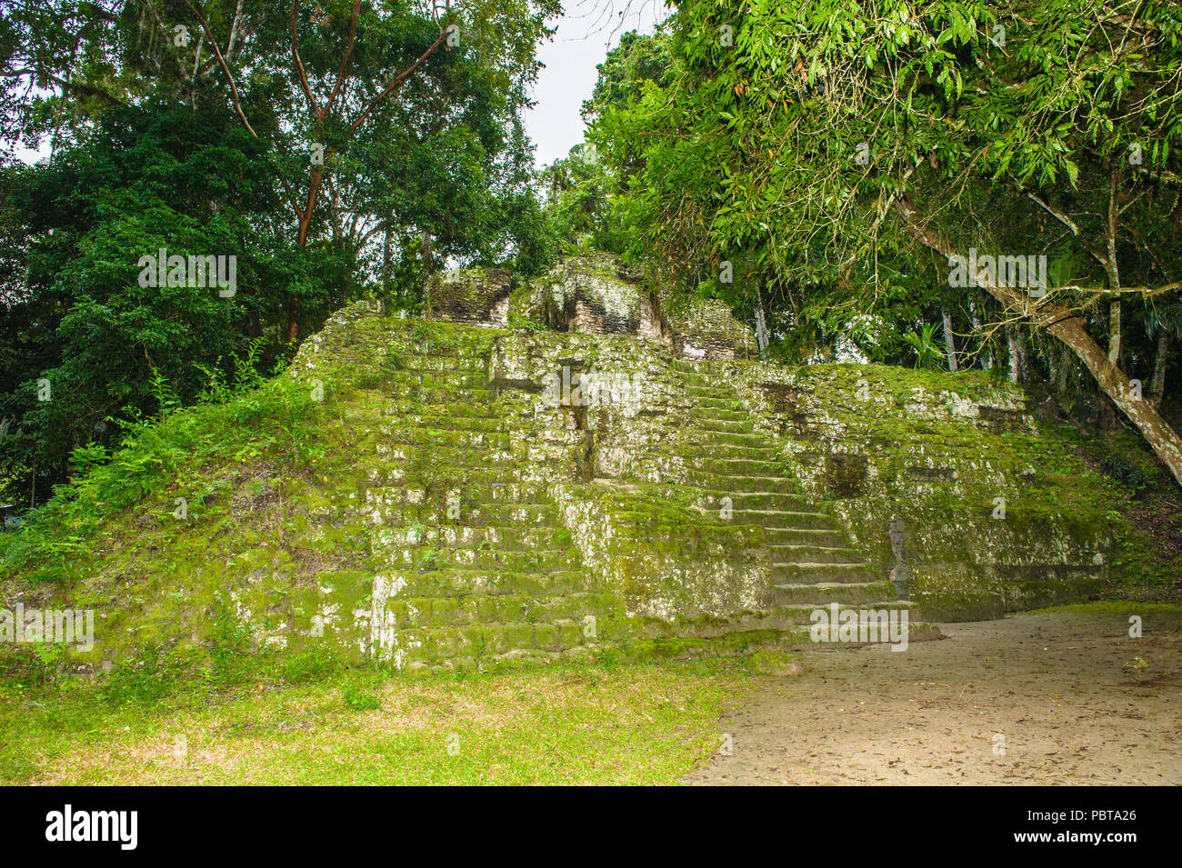 Pyramid in Mundo Perdido (Lost World), the largest ceremonial complex ...