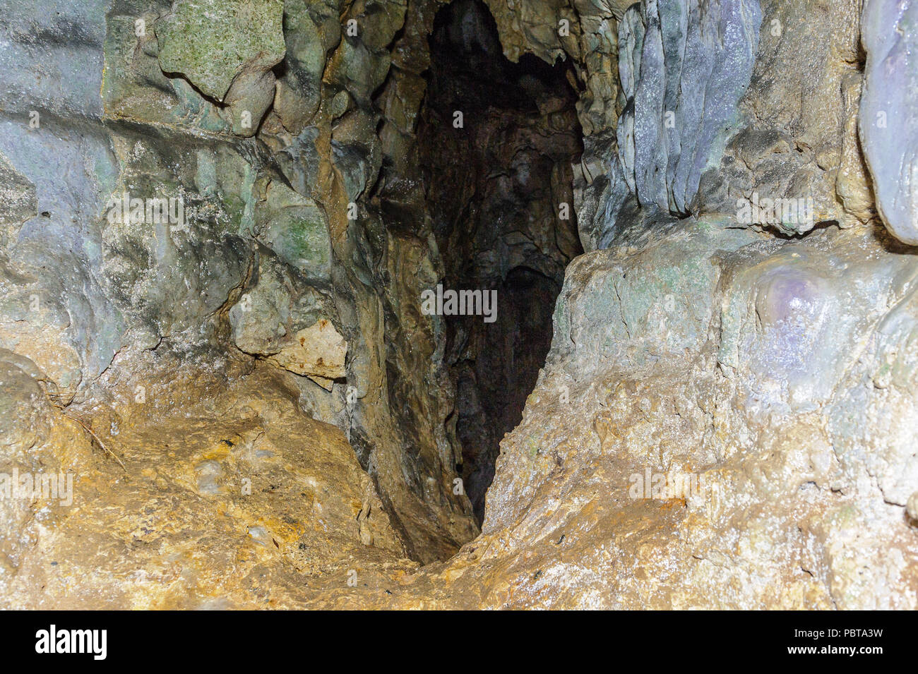 Interior of the cave in Latin America Stock Photo - Alamy