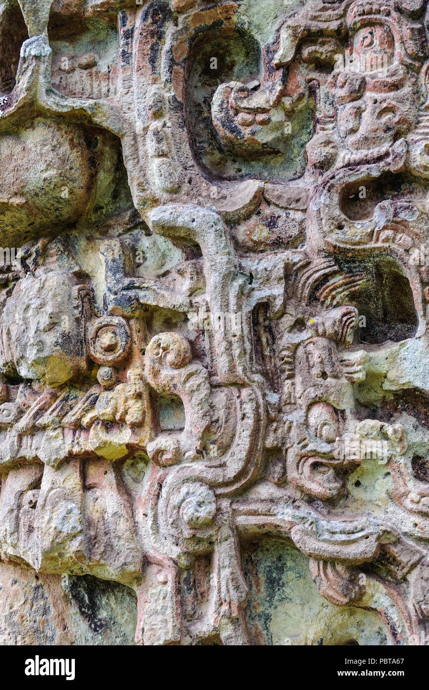 Ruins of Copan, an archaeological site of the Maya civilization ...
