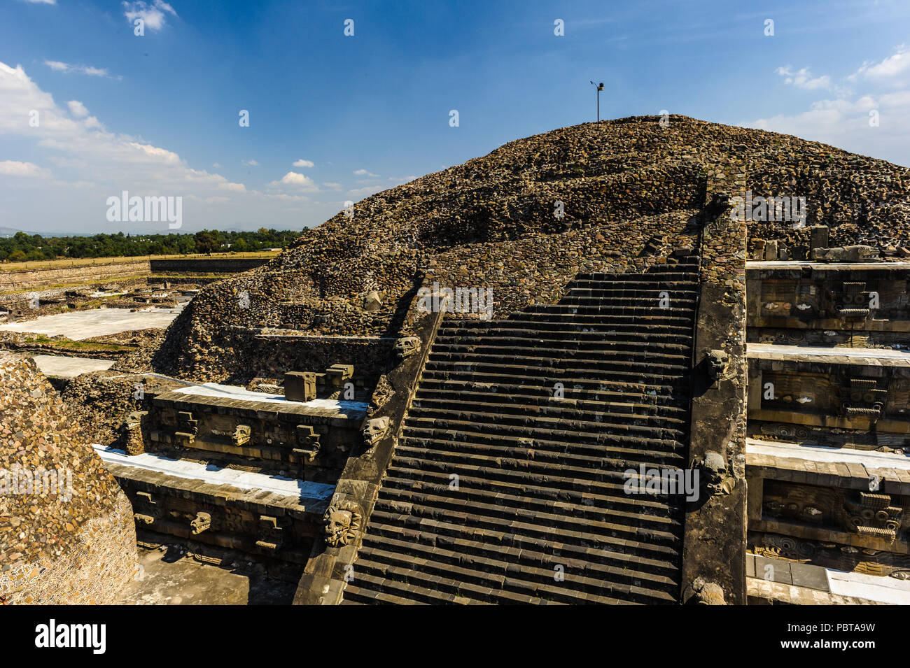 Pyramid from the Pre-Columbian Mesoamerican city Teotihuacan, Mexico ...