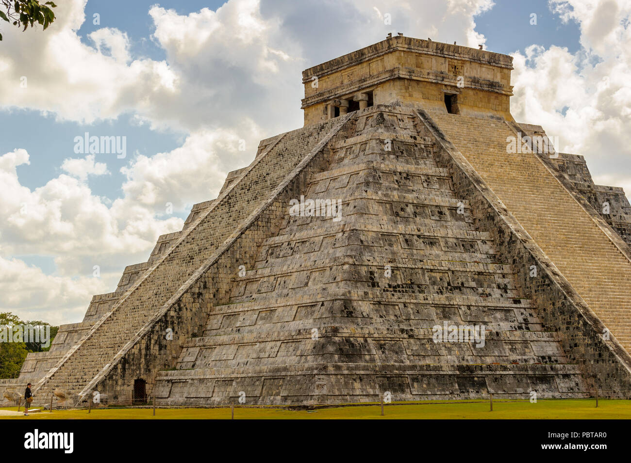 El Castillo, main pyramid of Chichen Itza, a large pre-Columbian city ...