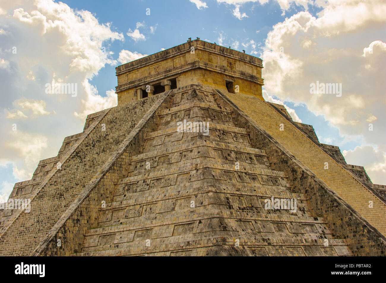 El Castillo, main pyramid of Chichen Itza, a large pre-Columbian city ...