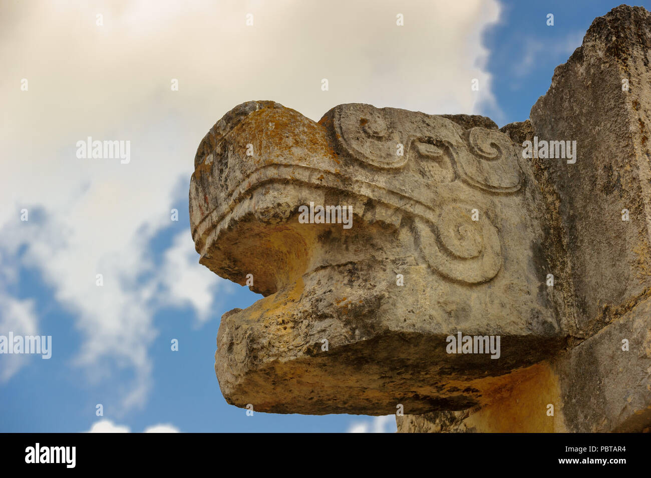 maya architecure of Chichen Itza, a large pre-Columbian city built by ...