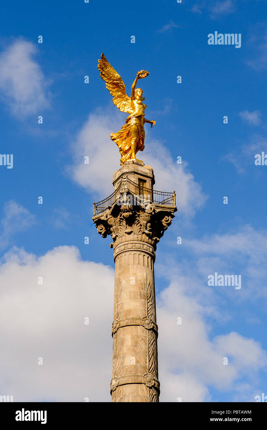 The Angel of Independance in Mexico City, DF Stock Photo - Alamy