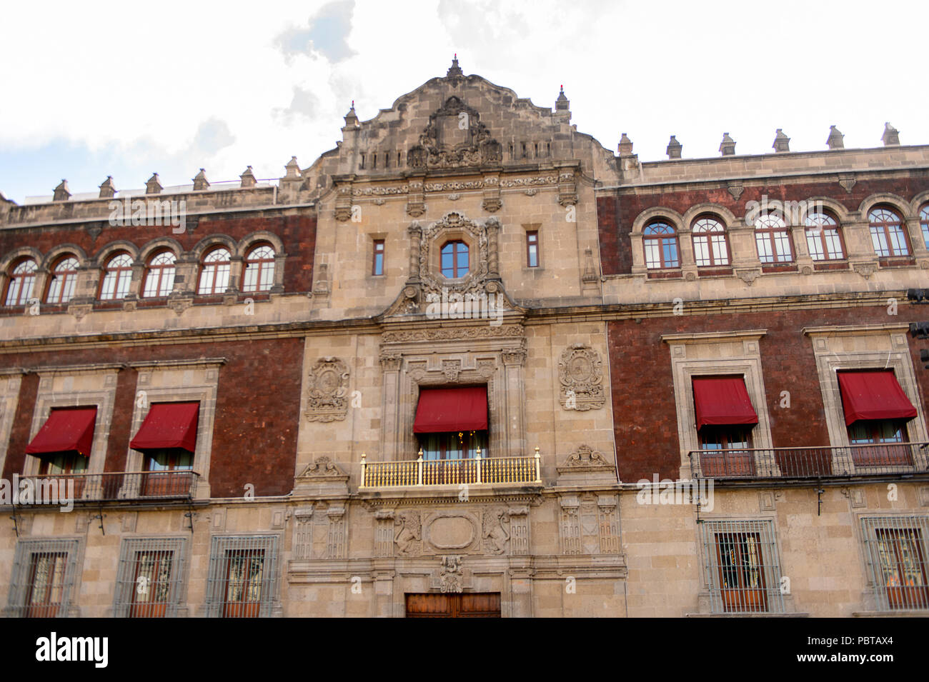 Building at the Square of Constitution (Zocalo) of Mexico City, DF, the ...