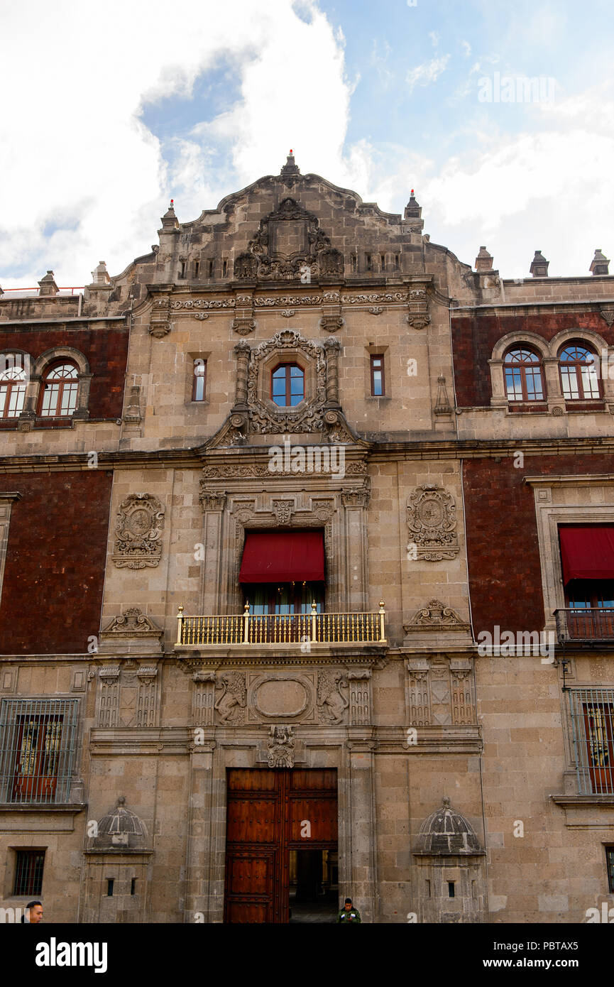 Building at the Square of Constitution (Zocalo) of Mexico City, DF, the ...
