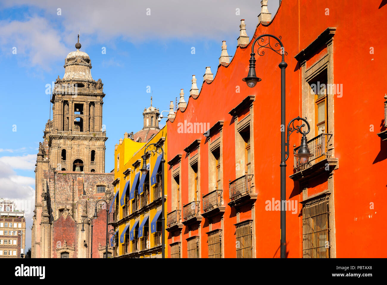 Architecture of the historic part of Mexico City, DF, the capital and ...