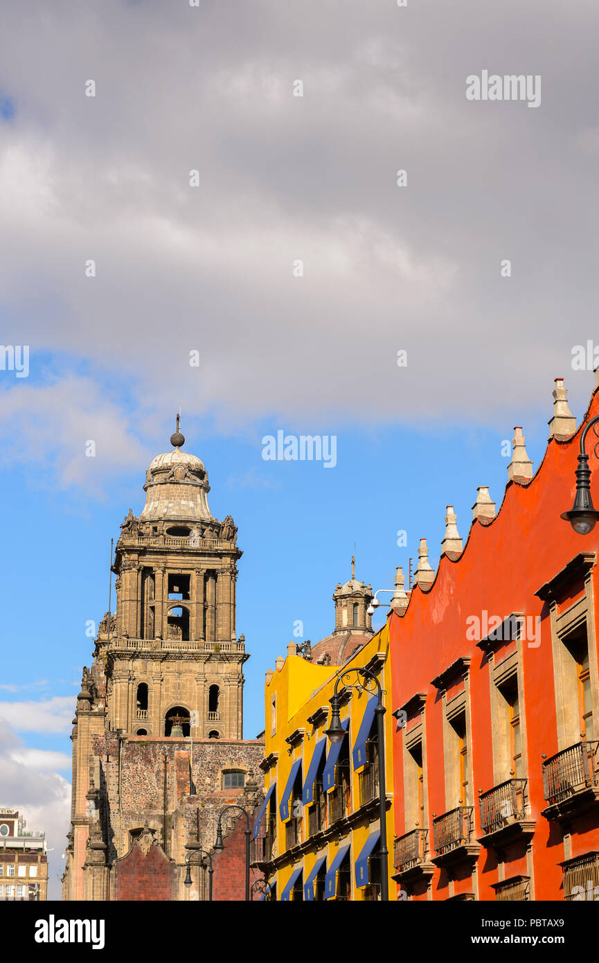 Architecture of the historic part of Mexico City, DF, the capital and ...