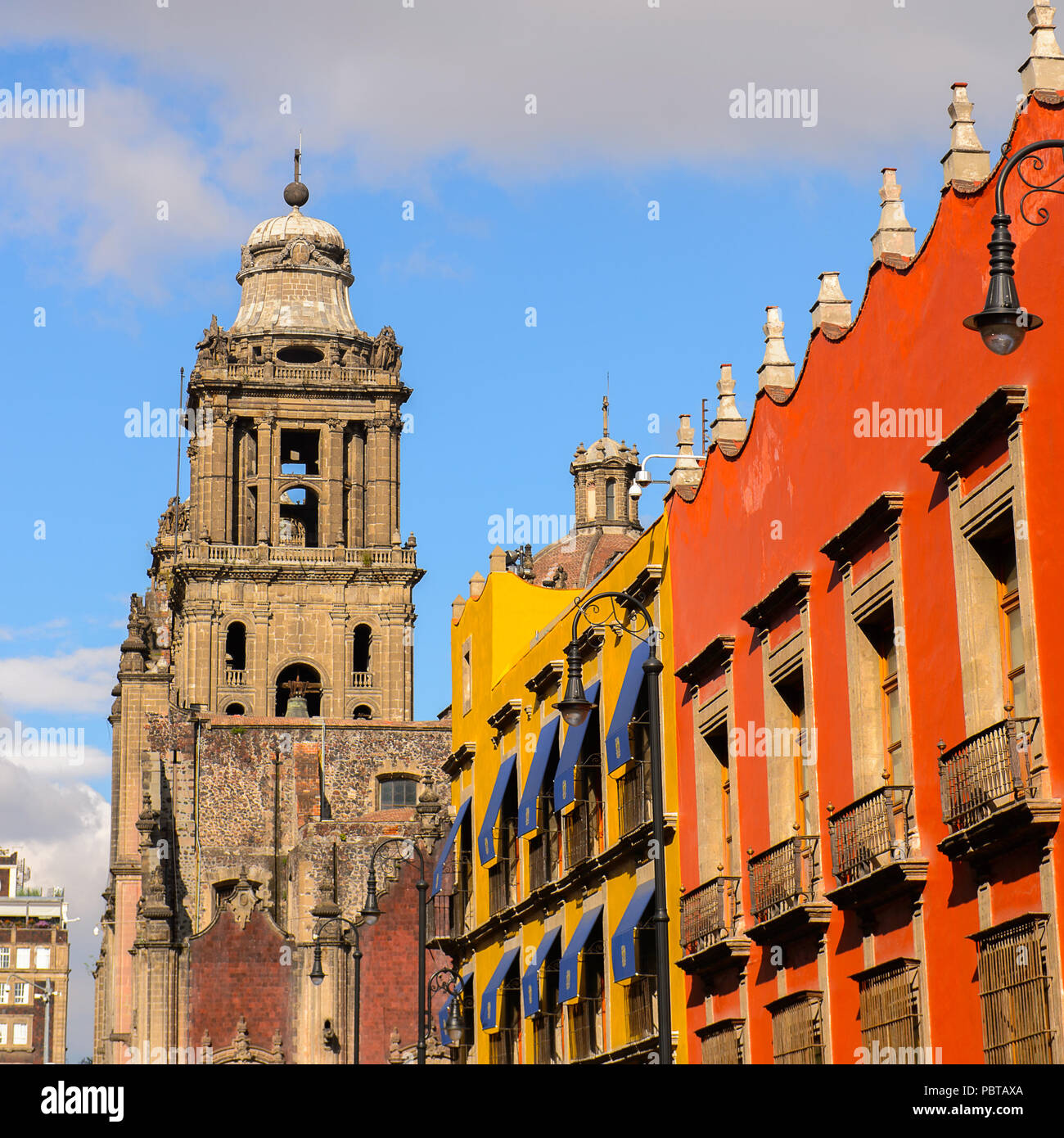 Architecture of the historic part of Mexico City, DF, the capital and ...