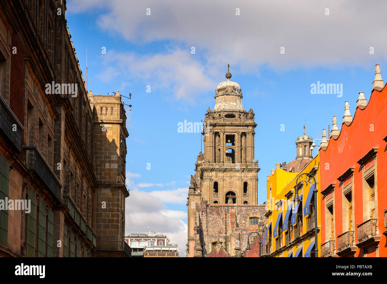 Architecture of the historic part of Mexico City, DF, the capital and ...