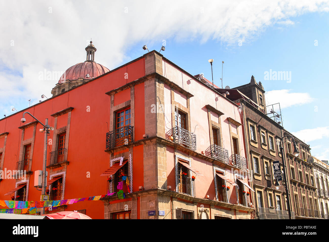 Architecture of the historic part of Mexico City, DF, the capital and ...