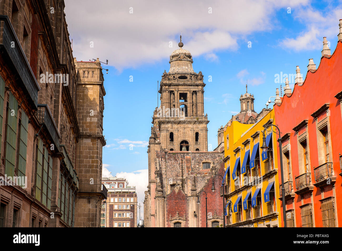 Architecture of the historic part of Mexico City, DF, the capital and ...