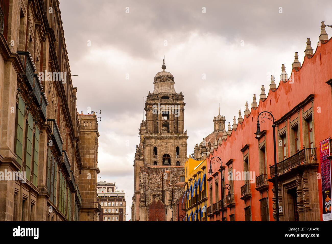 Architecture of the historic part of Mexico City, DF, the capital and ...