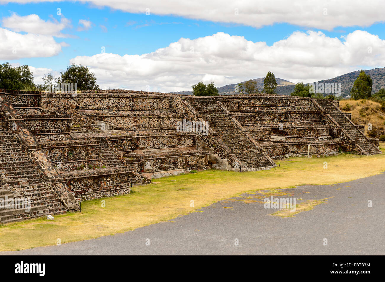 Avenue of the Dead of Teotihuacan, site of many Mesoamerican pyramids ...