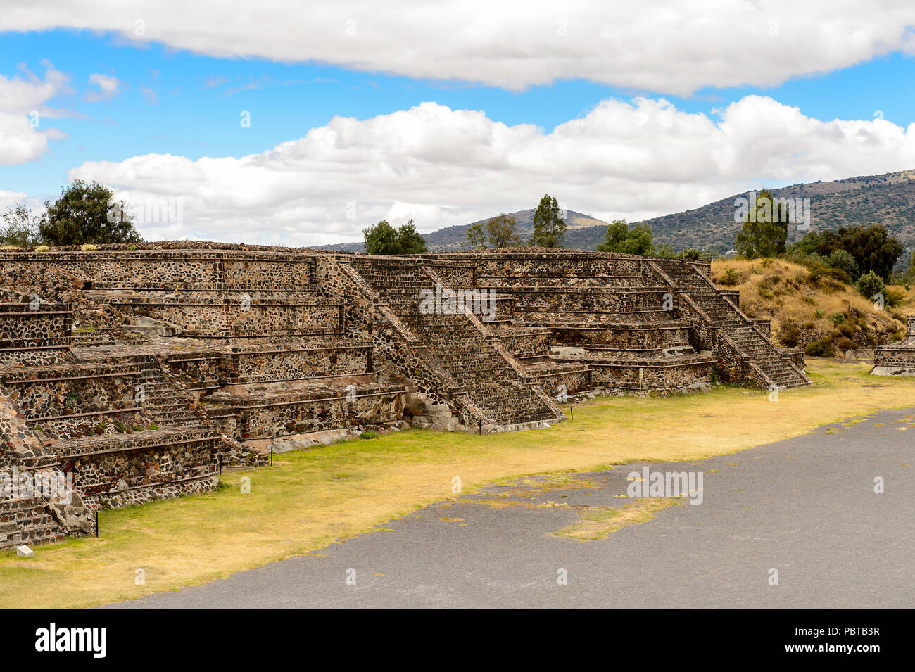 Avenue of the Dead of Teotihuacan, site of many Mesoamerican pyramids ...