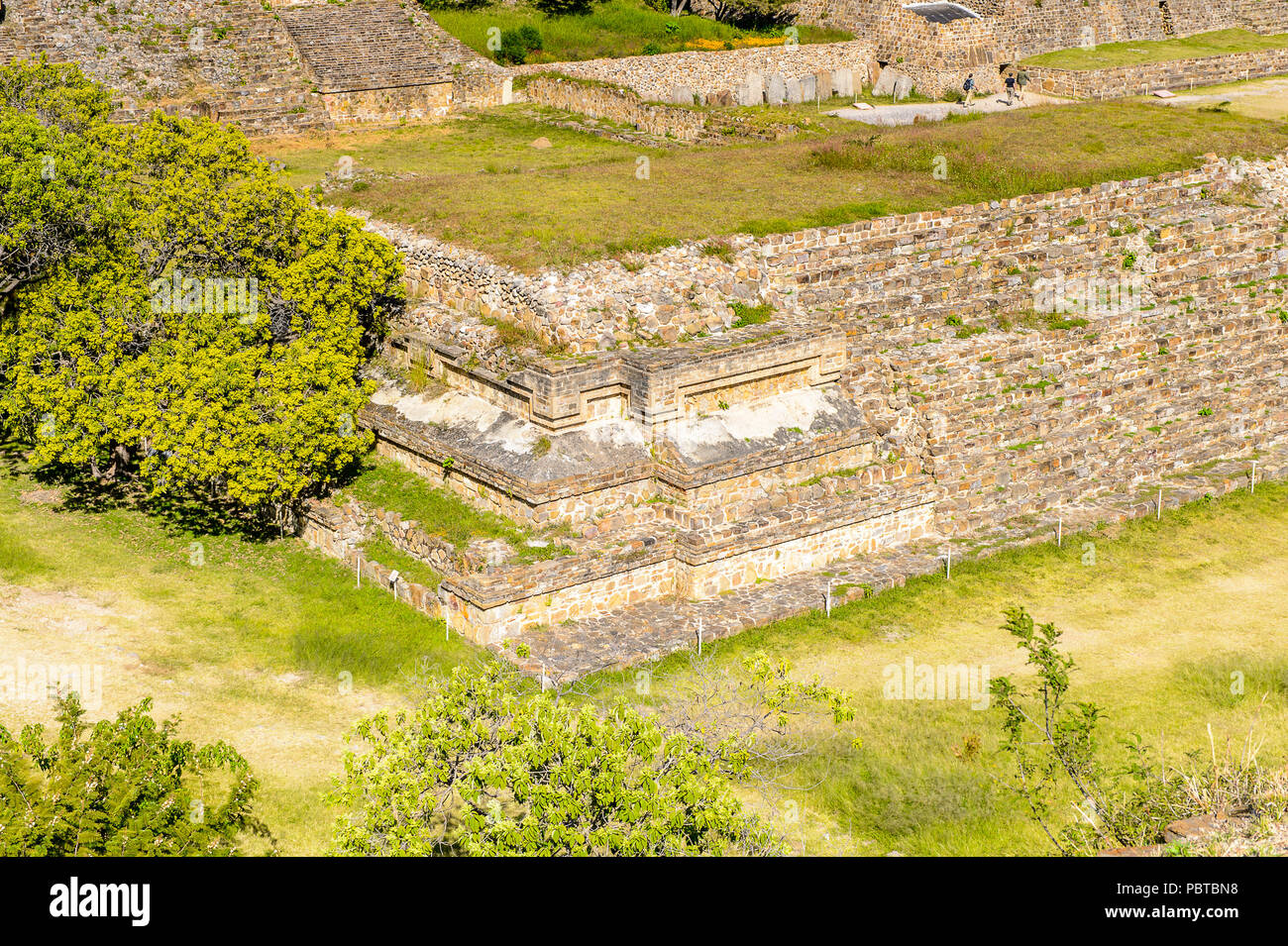 Pyramid of Monte Alban, a large pre-Columbian archaeological site ...