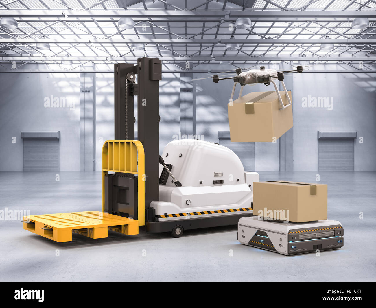 Forklift robot hi-res stock photography and images - Alamy