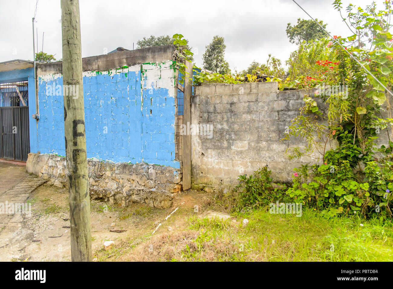 Architrecture and nature of the One of the maya villages in Chiapas ...