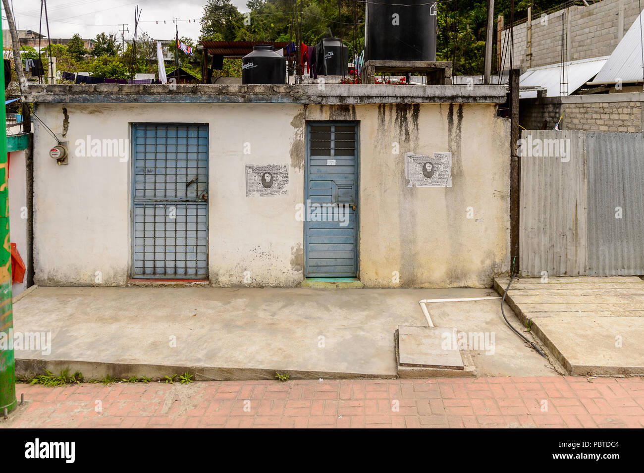 Architrecture and nature of the One of the maya villages in Chiapas ...