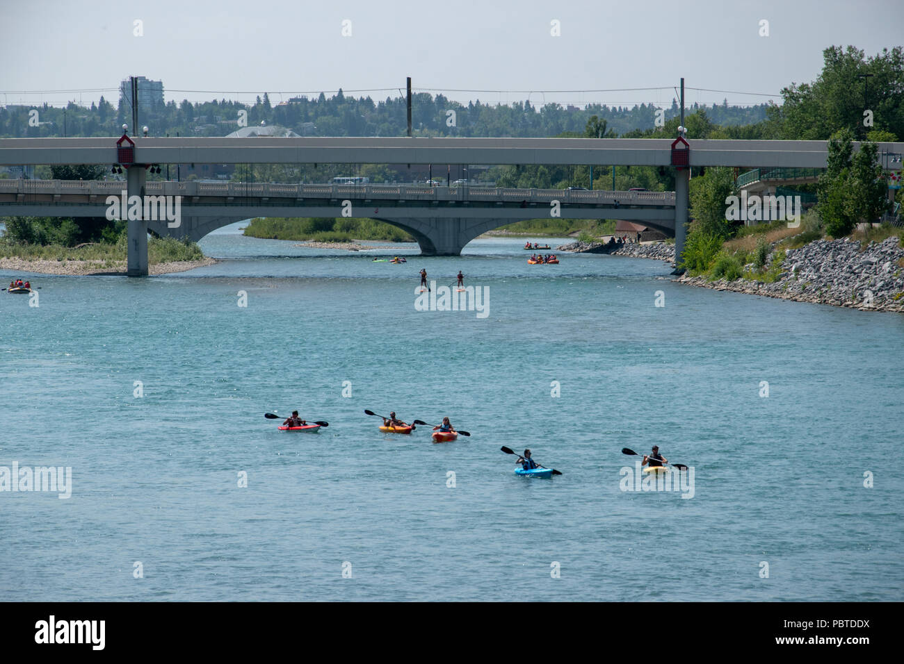 Recreation on bow river calgary hi-res stock photography and images - Alamy