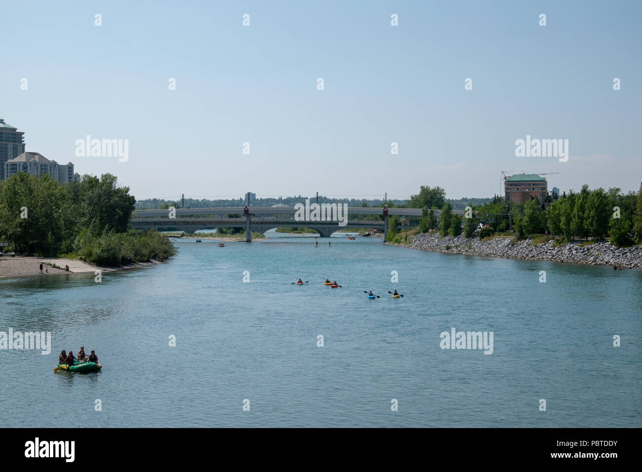 Recreation on bow river calgary hi-res stock photography and images - Alamy