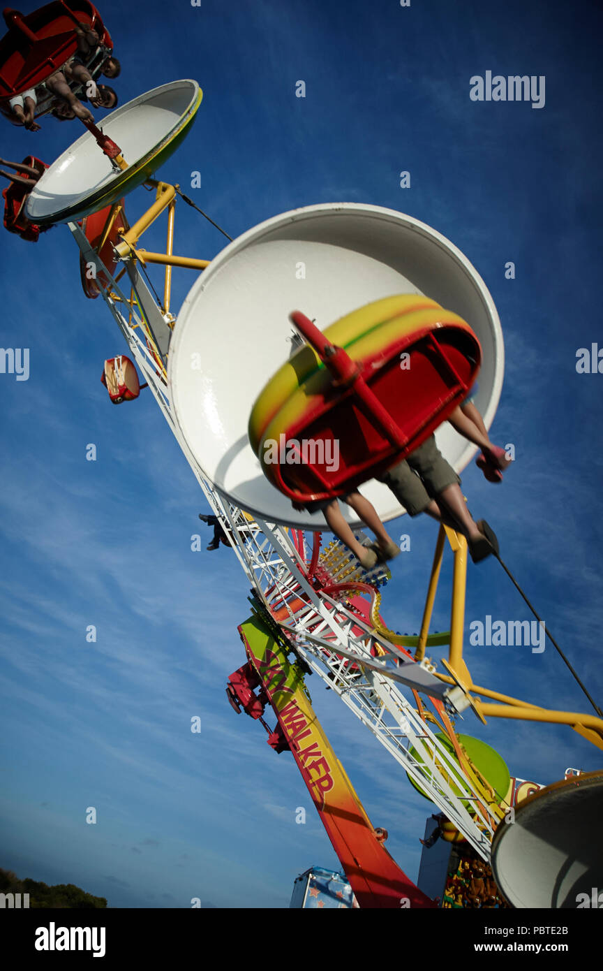 Carnival ride spinning hi-res stock photography and images - Alamy