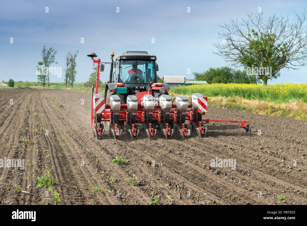 Field preparation sowing wheat in hi-res stock photography and images ...