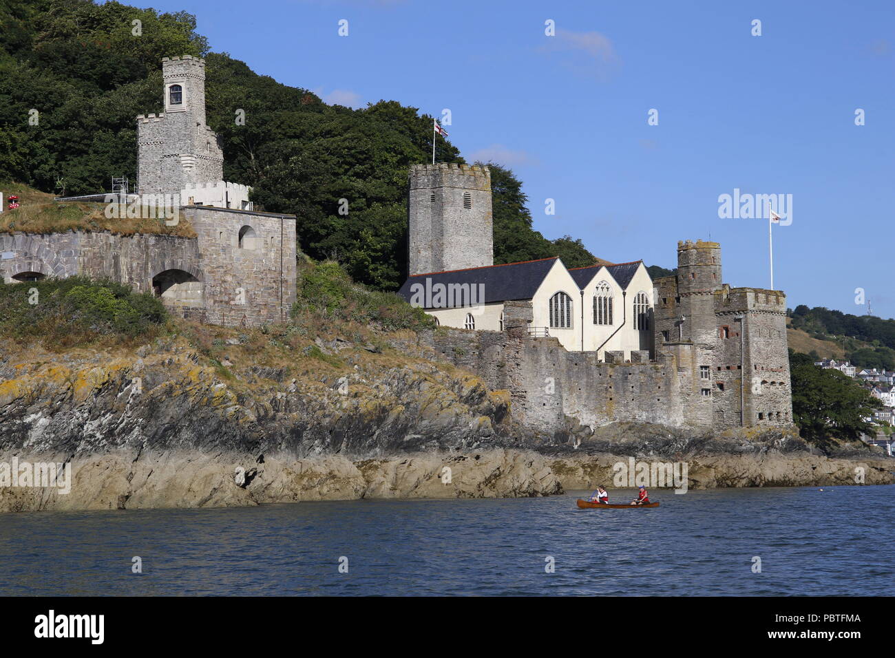 Dartmouth Castle seen from the entry to the River Dart, Dartmouth ...