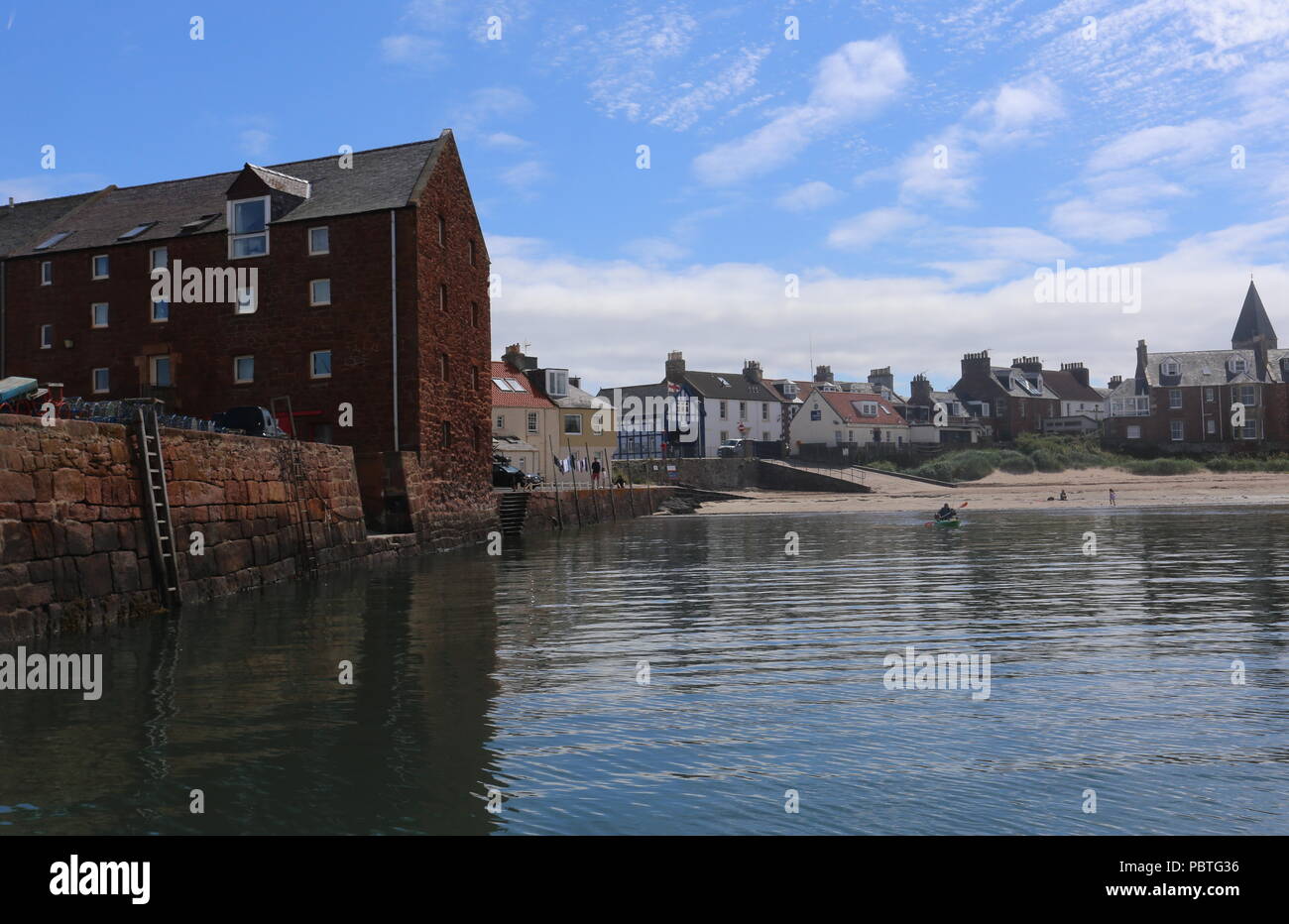 Beach and North Berwick waterfront Scotland July 2018 Stock Photo - Alamy