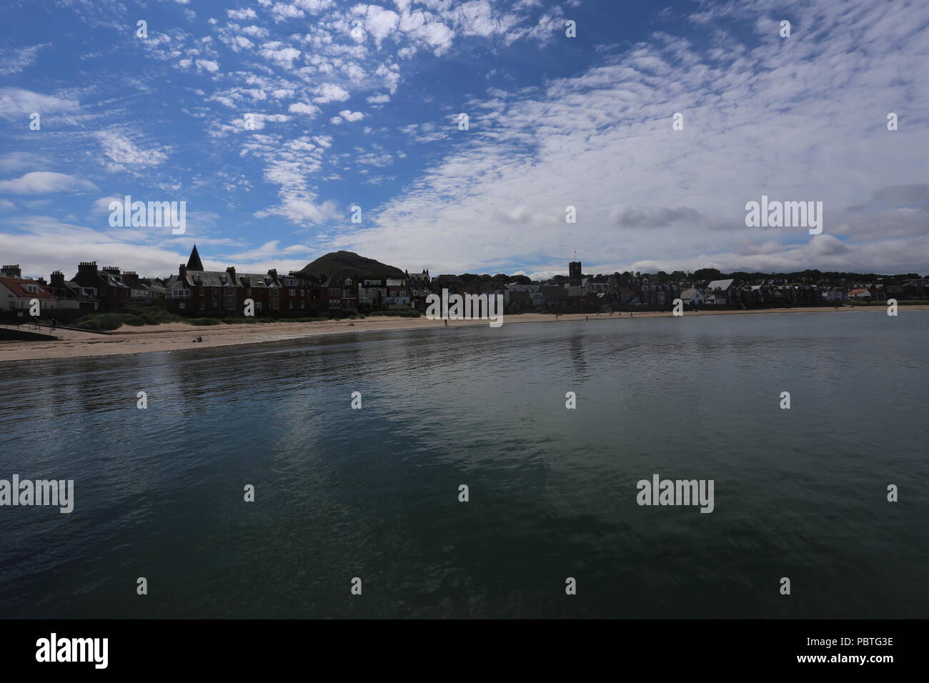 Beach and North Berwick waterfront Scotland July 2018 Stock Photo - Alamy