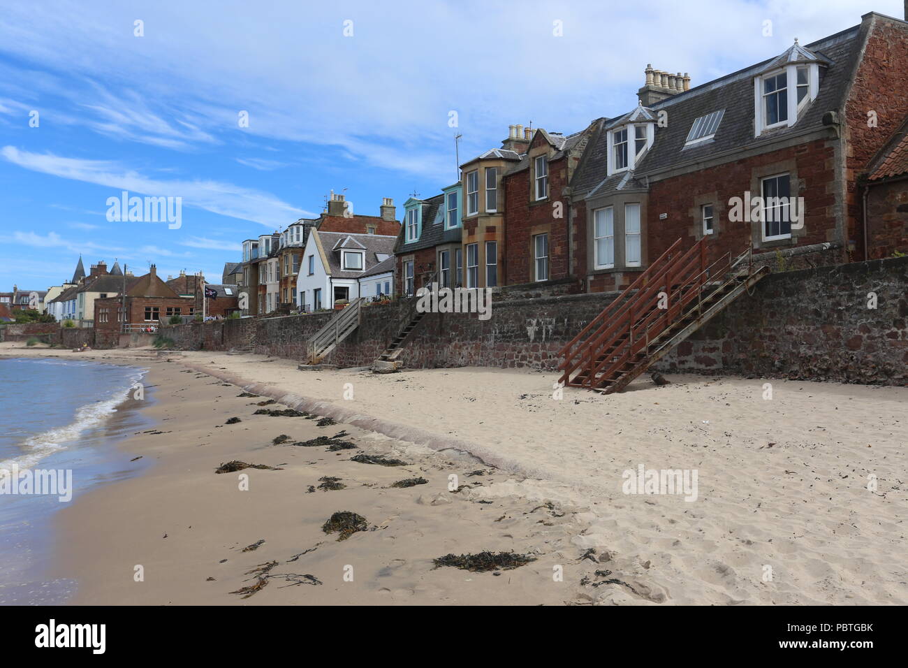 Beach and North Berwick waterfront Scotland July 2018 Stock Photo - Alamy