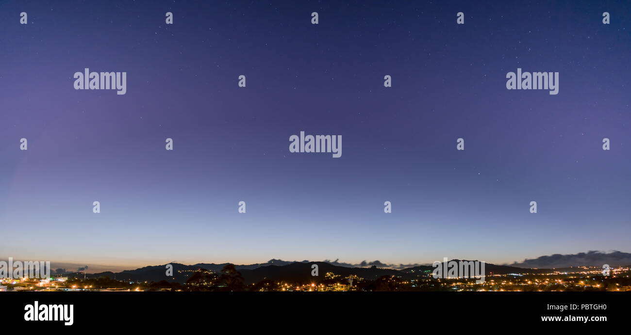 A beautiful clear evening sky at Grecia, Costa Rica Stock Photo - Alamy