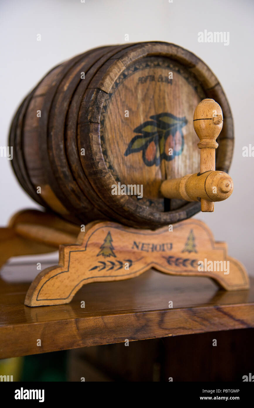 Old Wooden Barrel for traditional Romanian spirit drink Stock Photo - Alamy