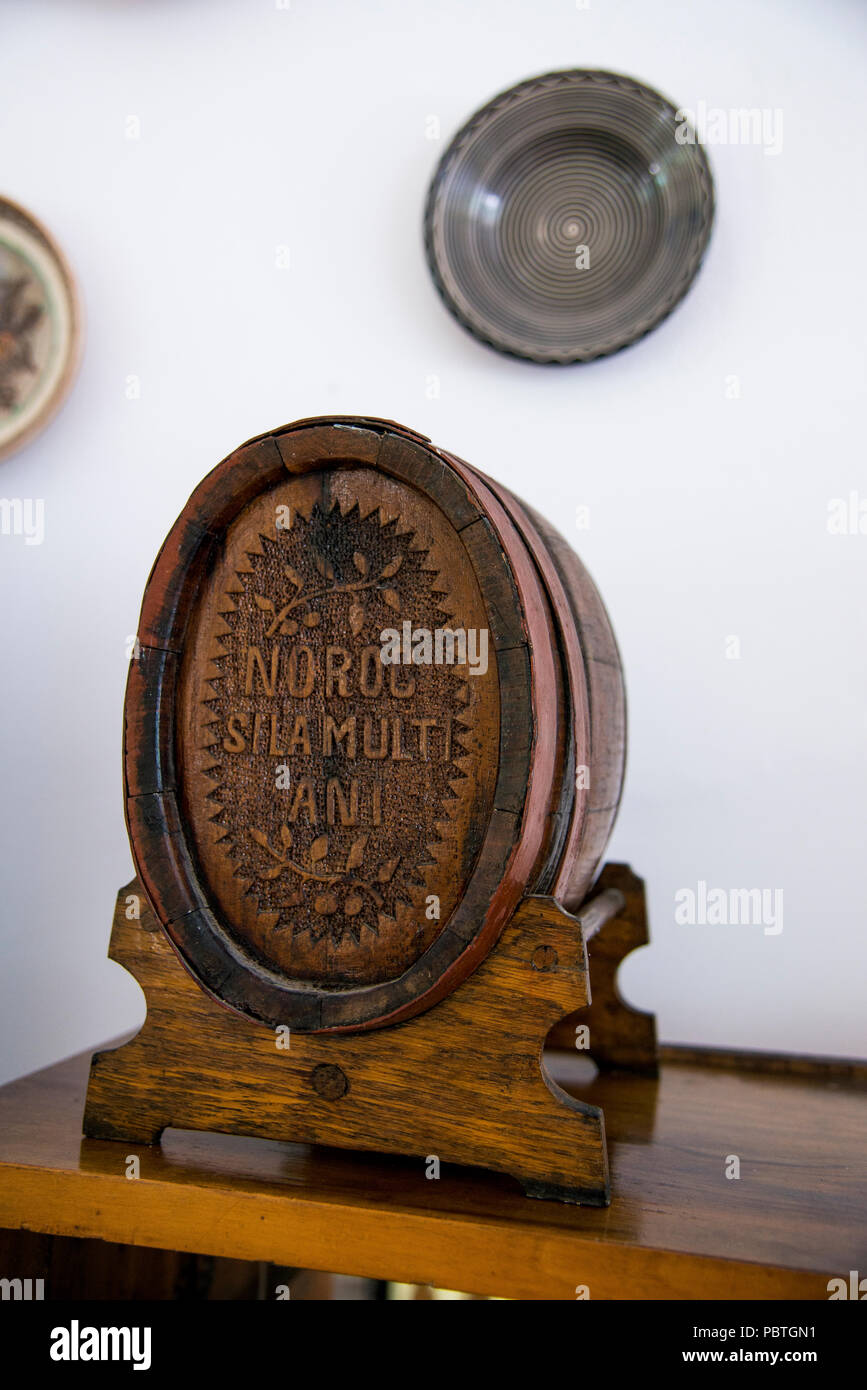 Old Wooden Barrel for traditional Romanian spirit drink Stock Photo - Alamy