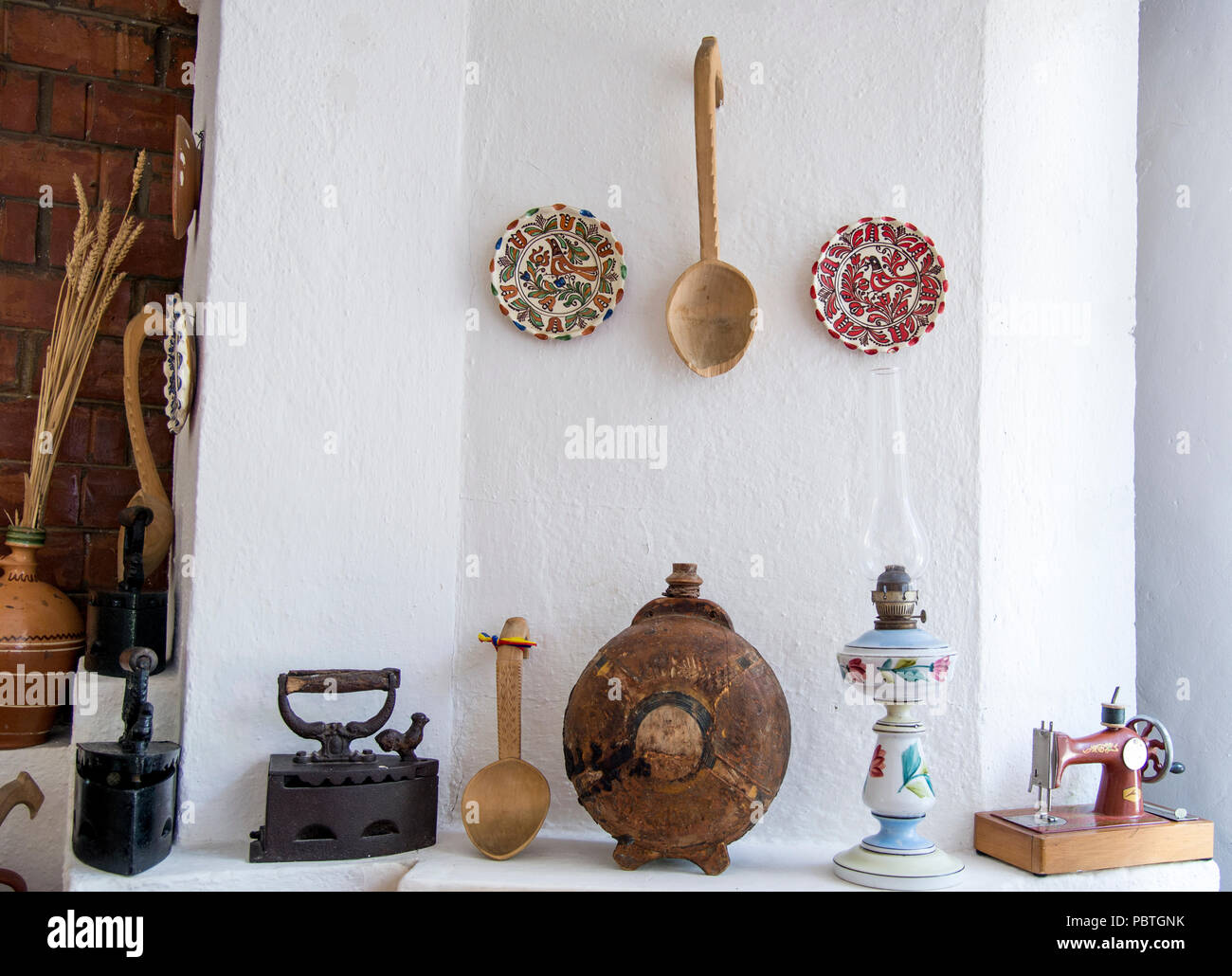 Romanian farmhouse interior - the Buzau region - Romania - East ...