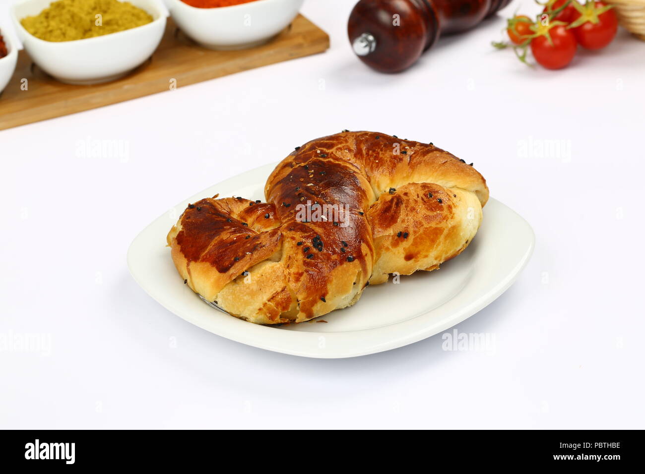 Turkish pastry pogaca, acma, borrek, simit Stock Photo - Alamy