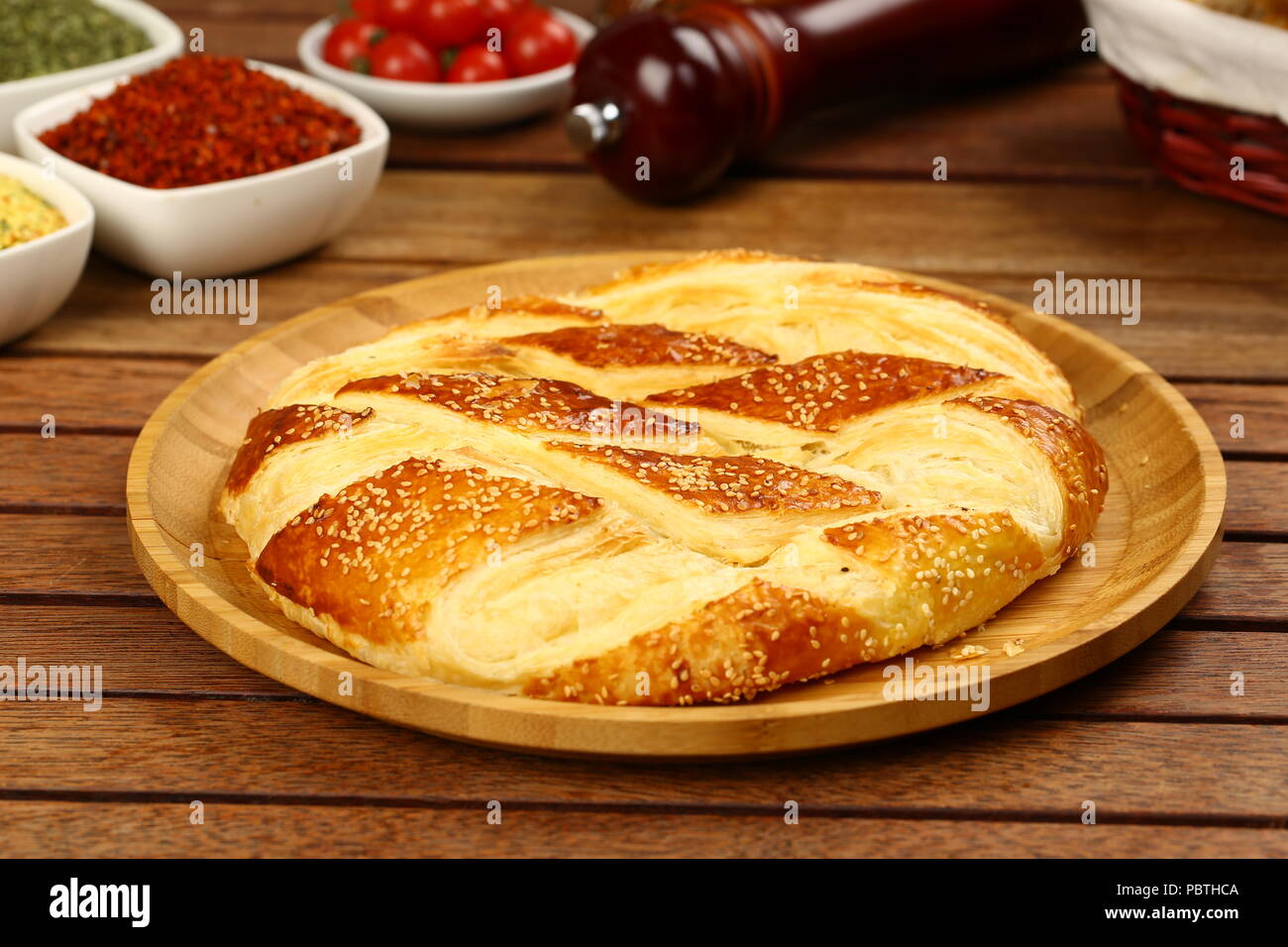 Turkish pastry pogaca, acma, borrek, simit Stock Photo - Alamy