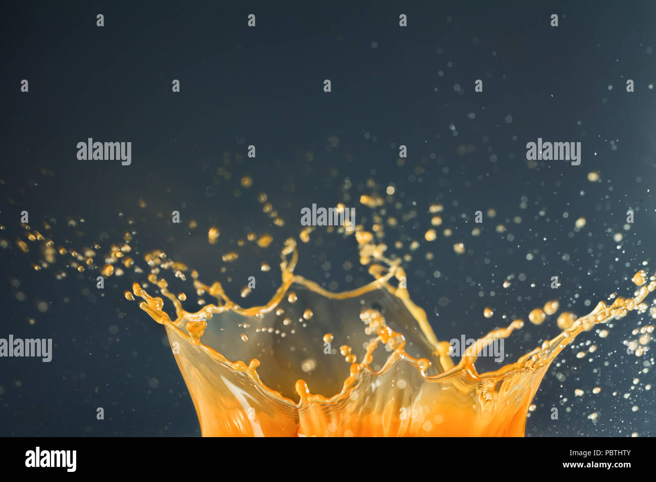 Fresh orange juice water splash hi-res stock photography and images - Alamy