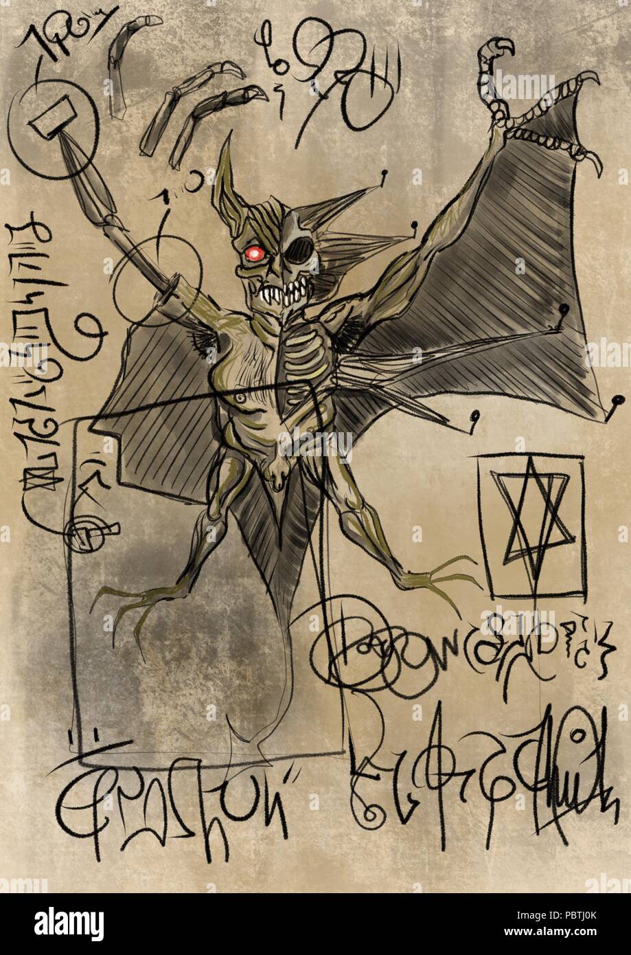 How To Draw Necronomicon Symbol