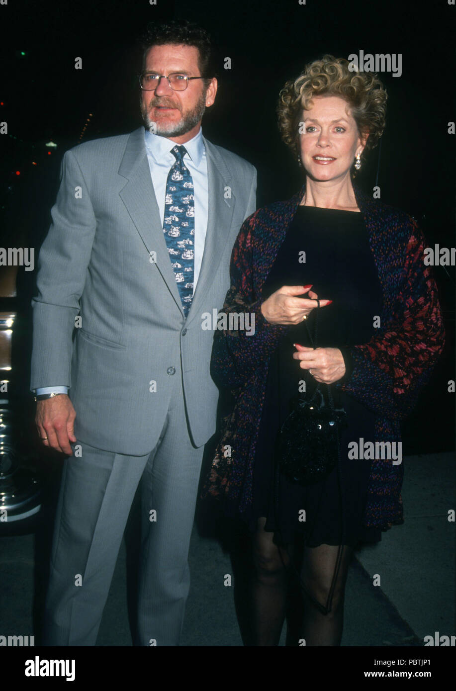 BEVERLY HILLS, CA - APRIL 14: Actor Robert Foxworth and actress Elizabeth Montgomery attend ...
