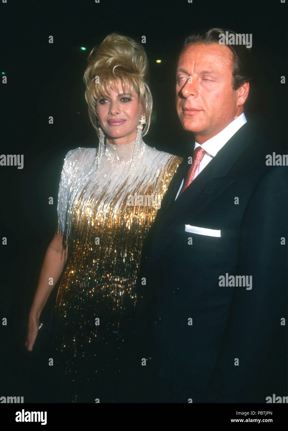 BEVERLY HILLS, CA - APRIL 14: Ivana Trump attends Allan Carr and Nikki ...