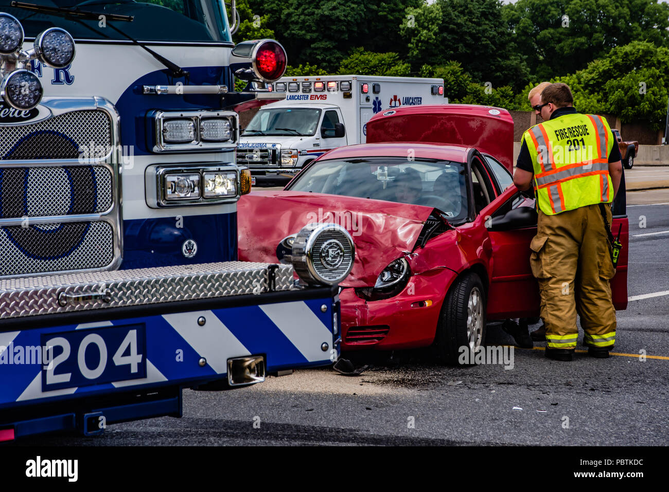 Car crash major accident scene hi-res stock photography and images - Alamy