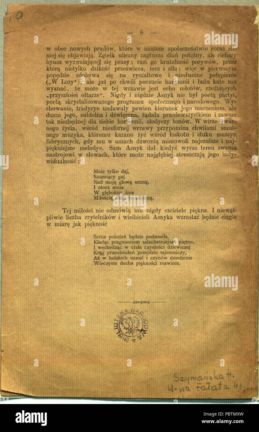 Adam asnyk hi-res stock photography and images - Alamy