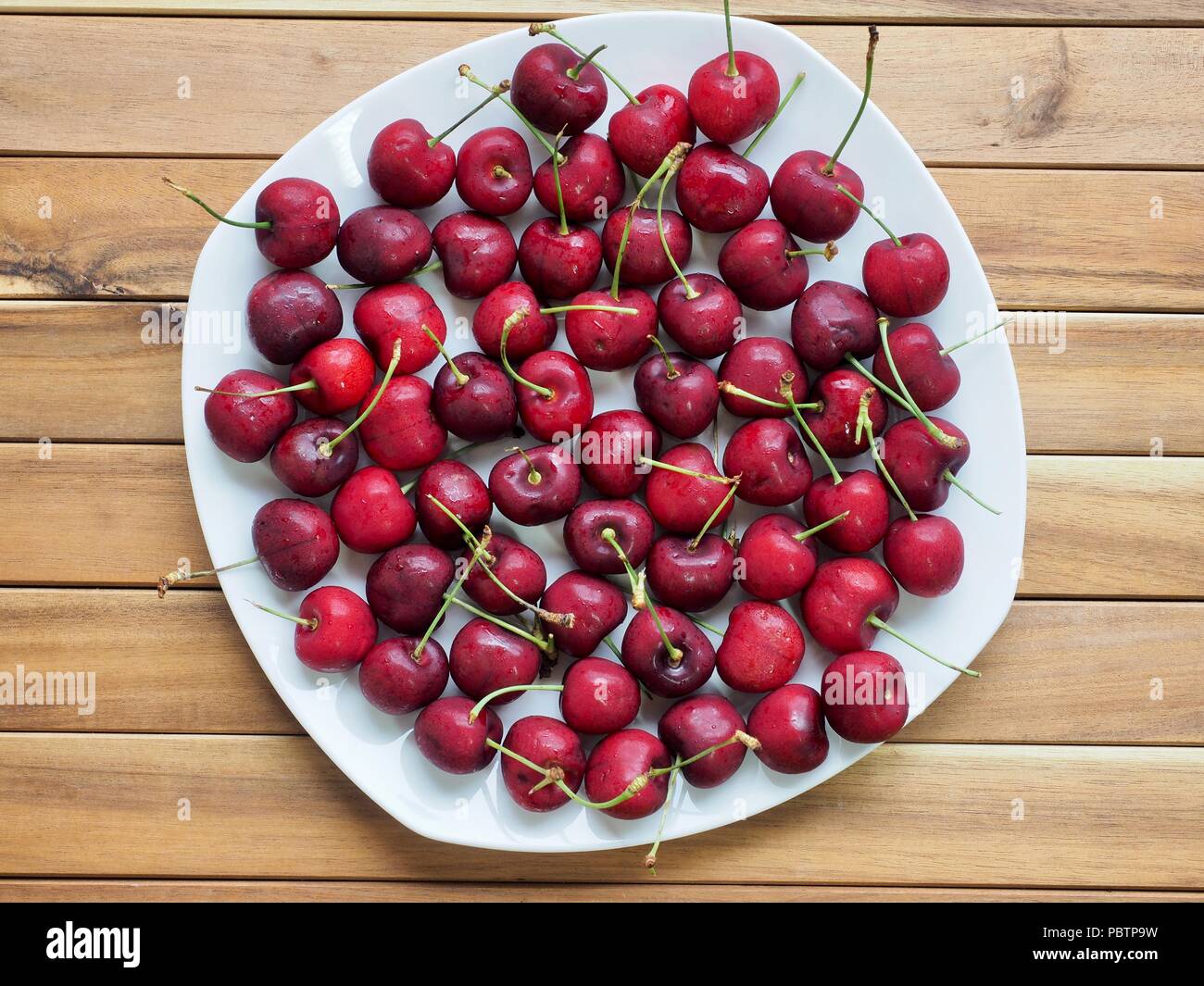 Fresh Organic Fruit Cherry Stock Photo - Alamy