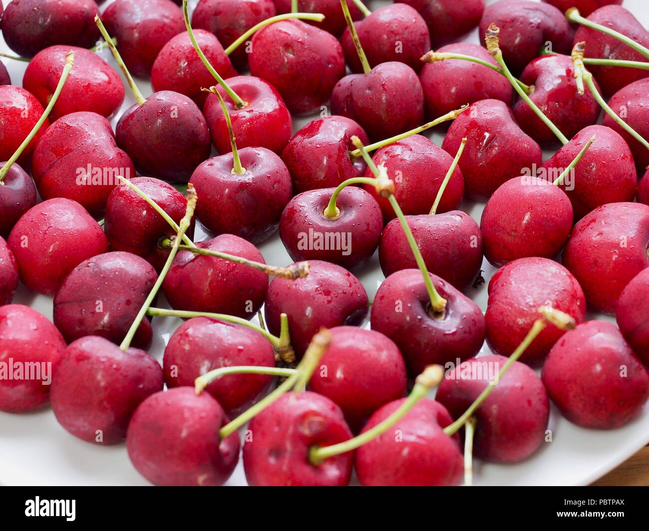 Fresh Organic Fruit Cherry Stock Photo - Alamy