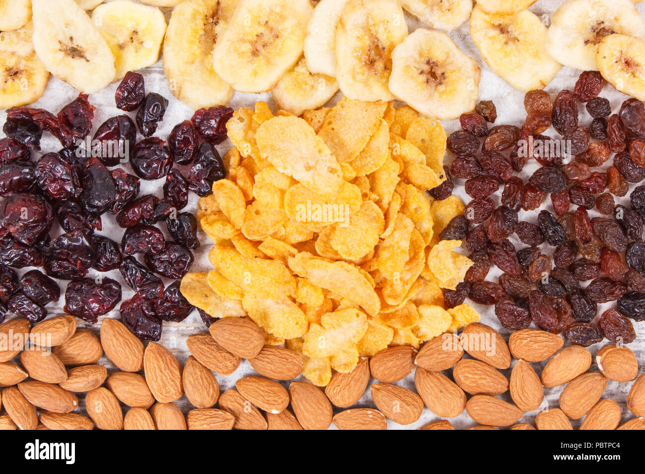 Dried ingredients as source carbohydrates, dietary fiber, vitamins and ...