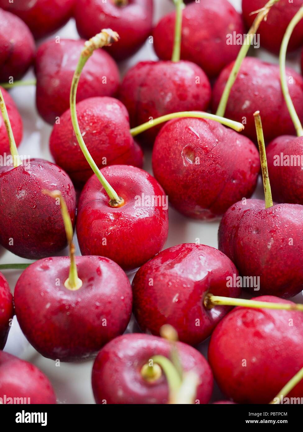Fresh Organic Fruit Cherry Stock Photo - Alamy