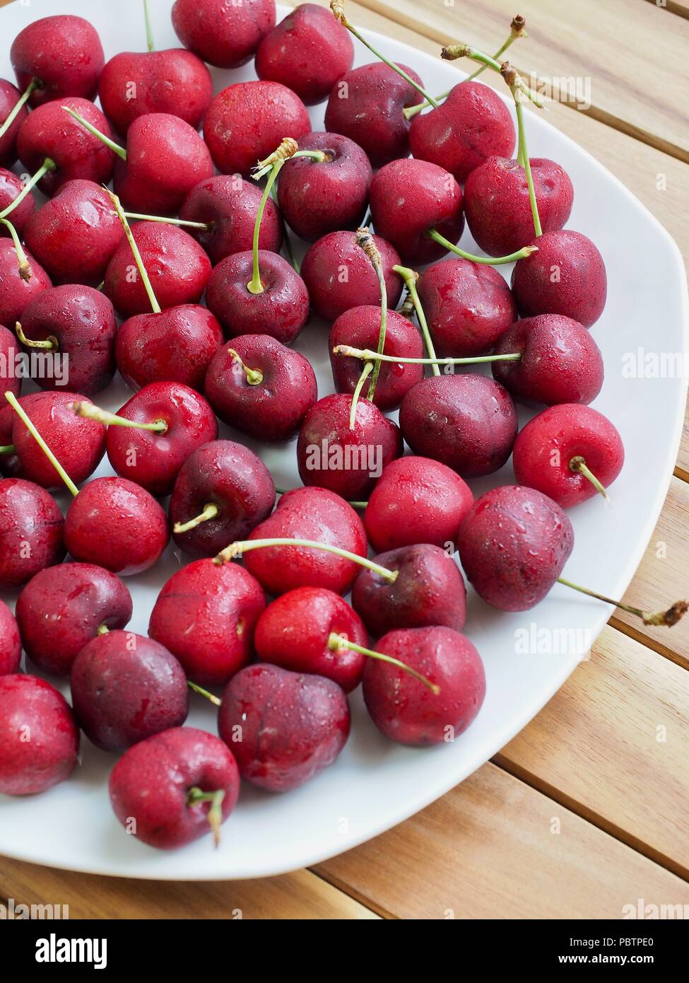 Fresh Organic Fruit Cherry Stock Photo - Alamy